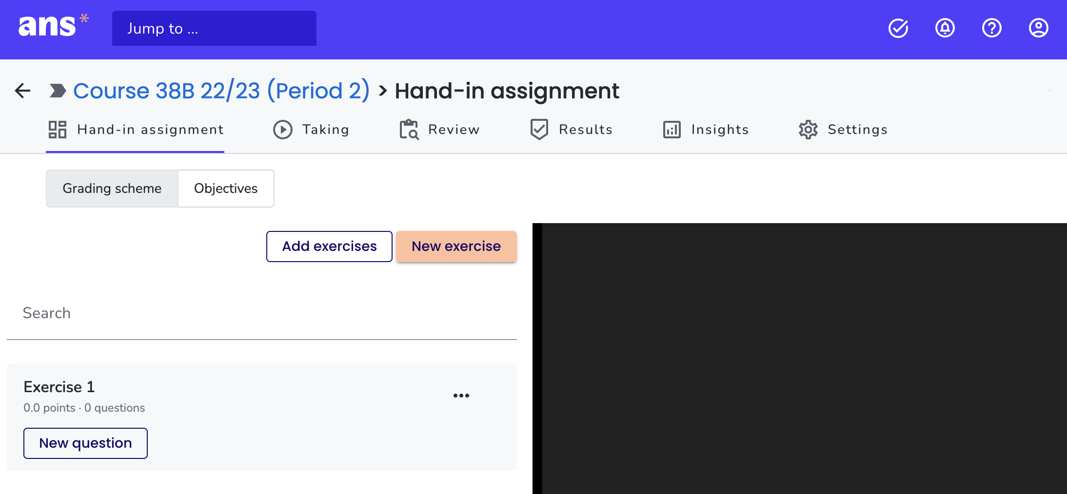 The hand-in assignment – Ans