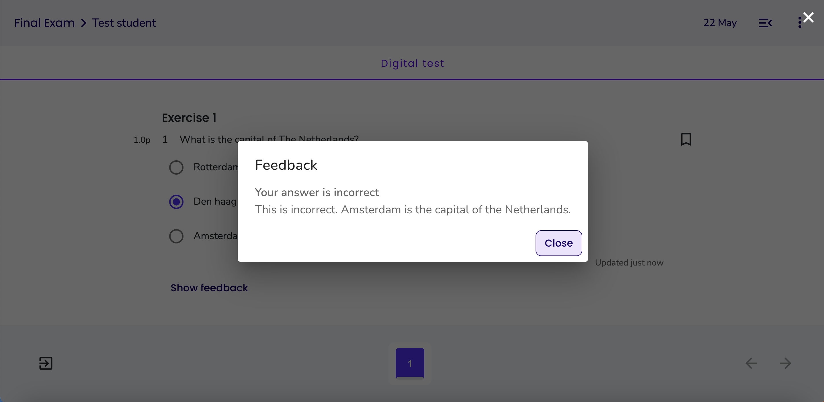 Provide feedback to participants – Ans