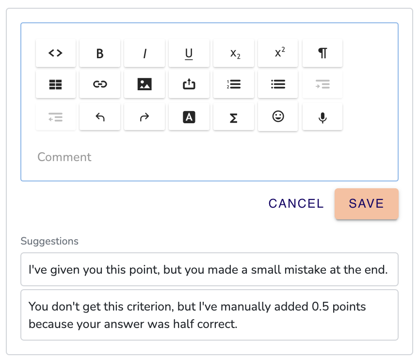 Provide feedback to participants – Ans
