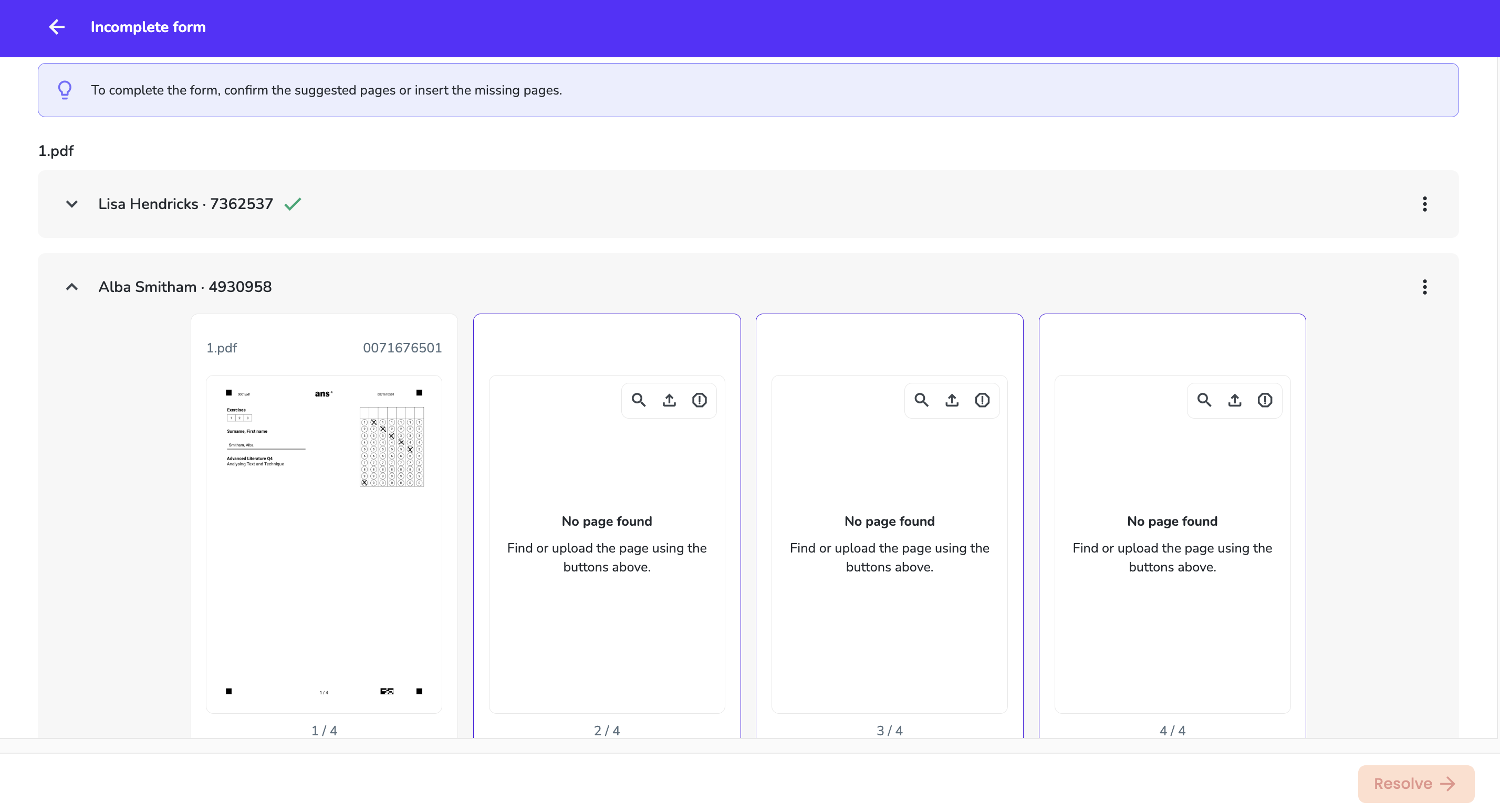 Upload & process your scans – Ans