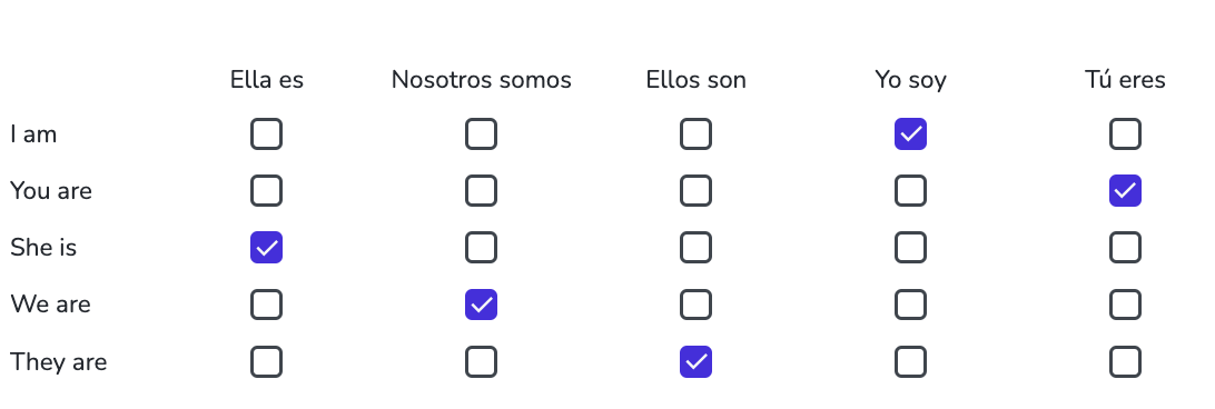 Match question – Ans