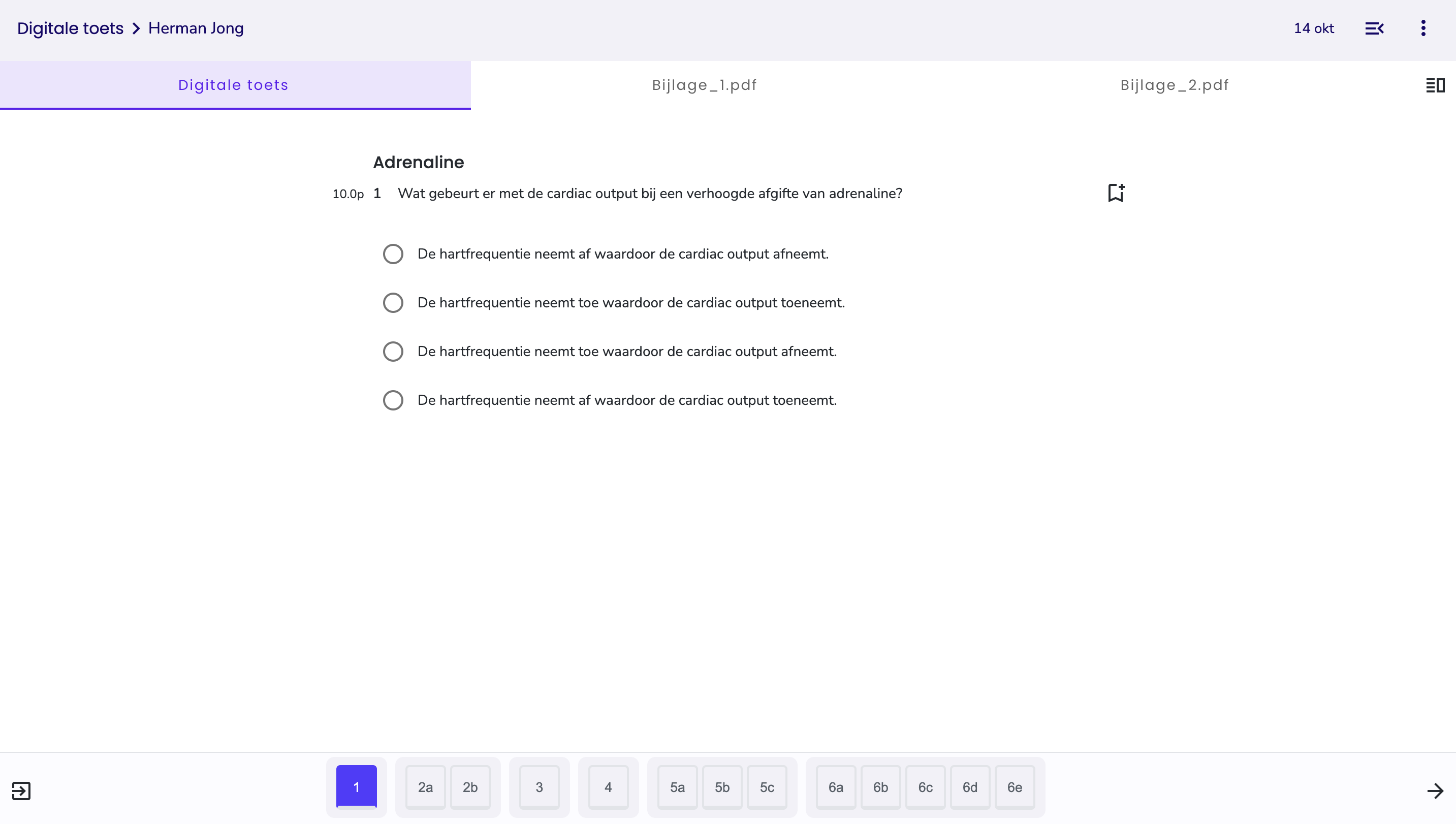 Toets afnemen als leerling – Woots