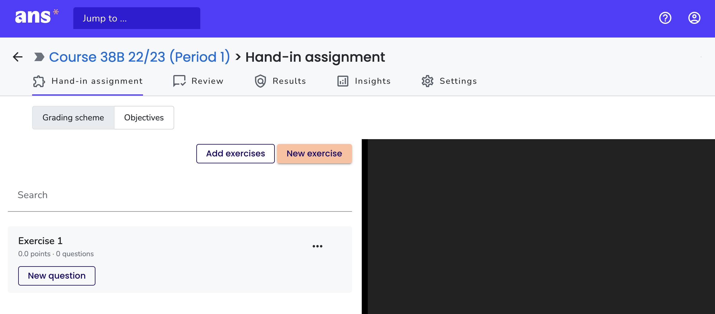 The hand-in assignment – Ans